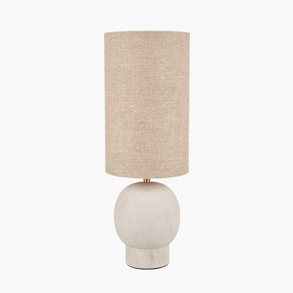 Althea Sandstone Table Lamp | Neutral Textured Lamp UK – Noble & Nook