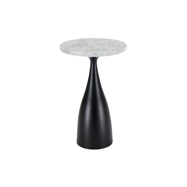 The Hazel Lamp Table with Artificial Marble Top | Noble & Nook